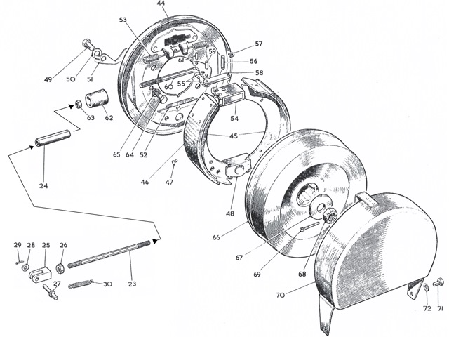 Nt7212 Nuffield Rod Cross Shaft To Brake Operating Rod Tractor Spare Parts